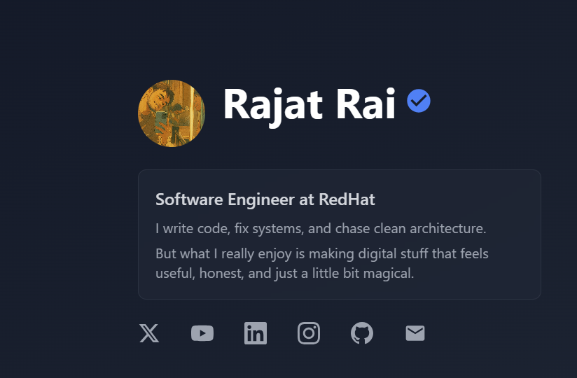 Rajat Rai - Software Engineer at RedHat | SRE Specialist